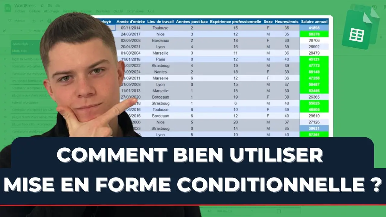 Mise en forme conditionnelle Google Sheets - les astuces Mise en forme conditionnelle Google Sheets - les astuces